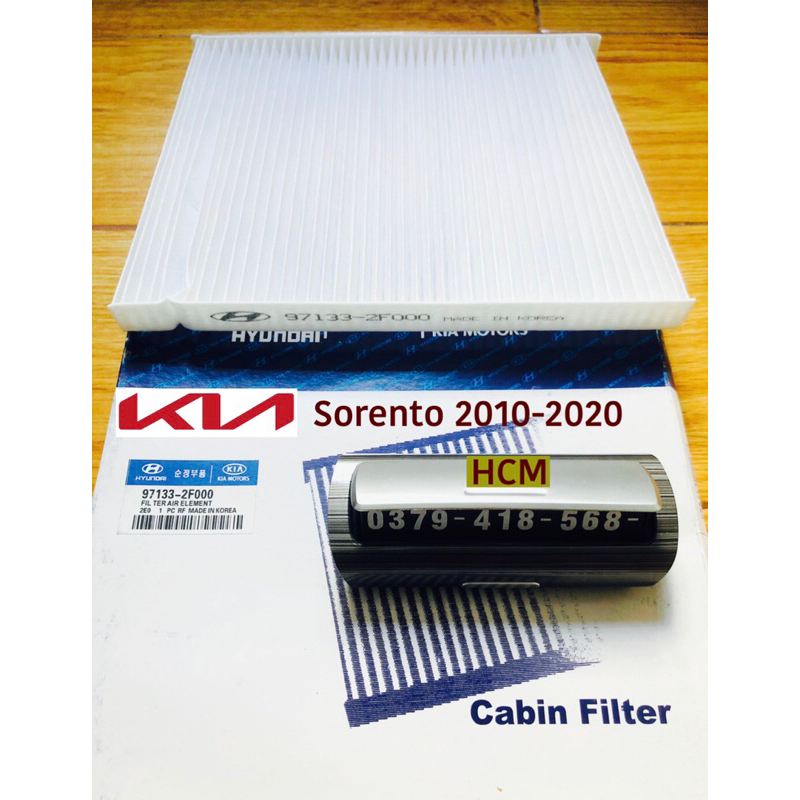 [Kia Sorento 2010-2020] Lọc gió điều hoà (Quà tặng) mã 97133-2F000 ...