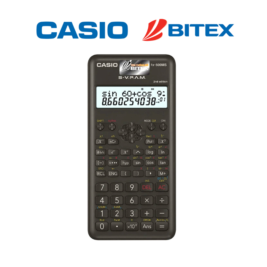 Máy tính Casio FX-500MS dành cho học sinh cấp 2 | Shopee Việt Nam