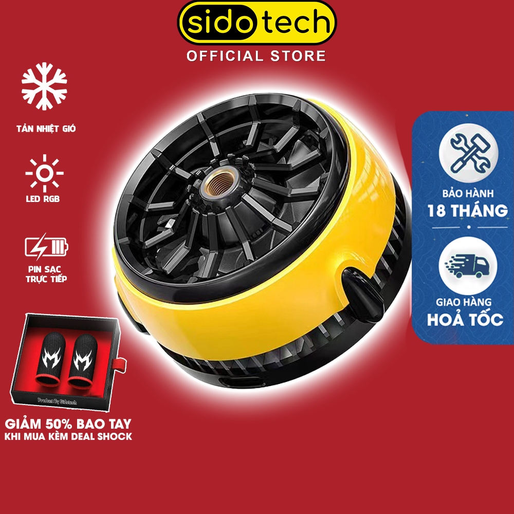 Quạt tản nhiệt điện thoại sò lạnh SIDOTECH CX04 cho livestream chơi ...
