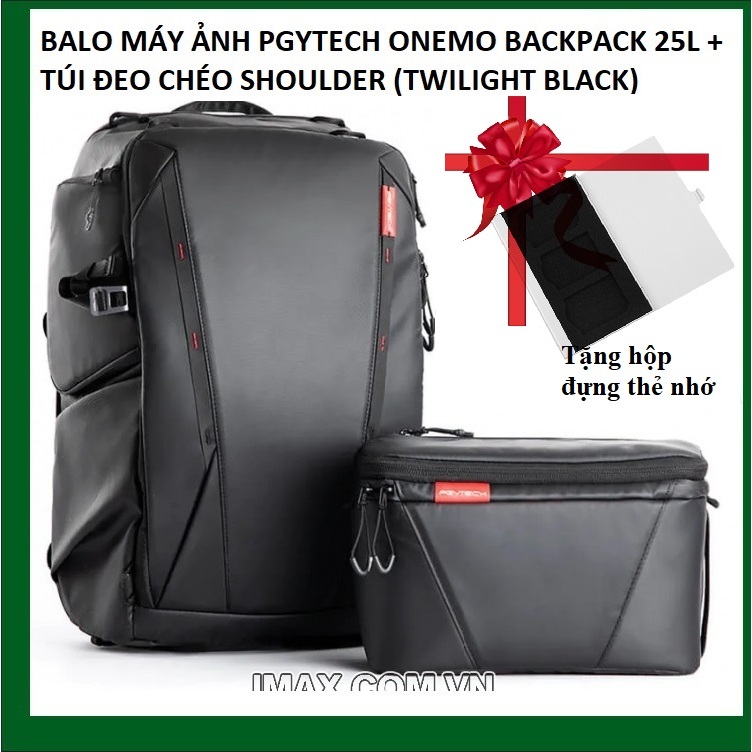 BALO MÁY ẢNH PGYTECH ONEMO BACKPACK 25L + TÚI ĐEO CHÉO SHOULDER ...