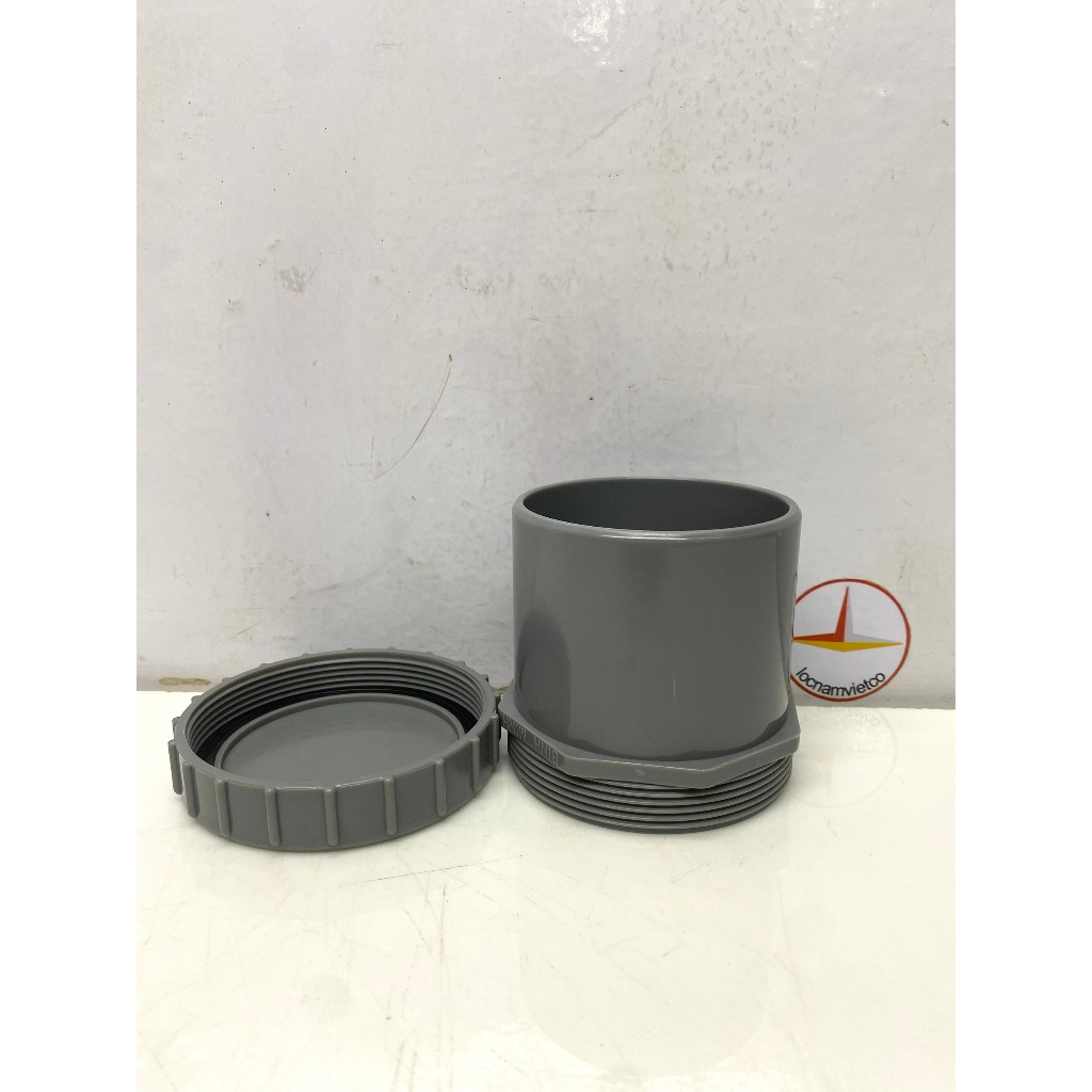 Bít xả ren ngoài/Male threaded clean out phi 90 nhựa PVC Bình Minh ...