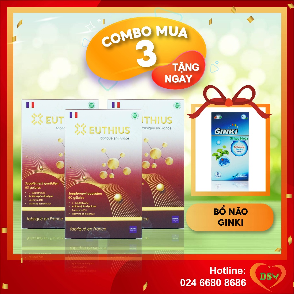 [Combo 3] Euthius giải pháp chống oxy hóa tối ưu nhập khẩu từ Pháp I ...
