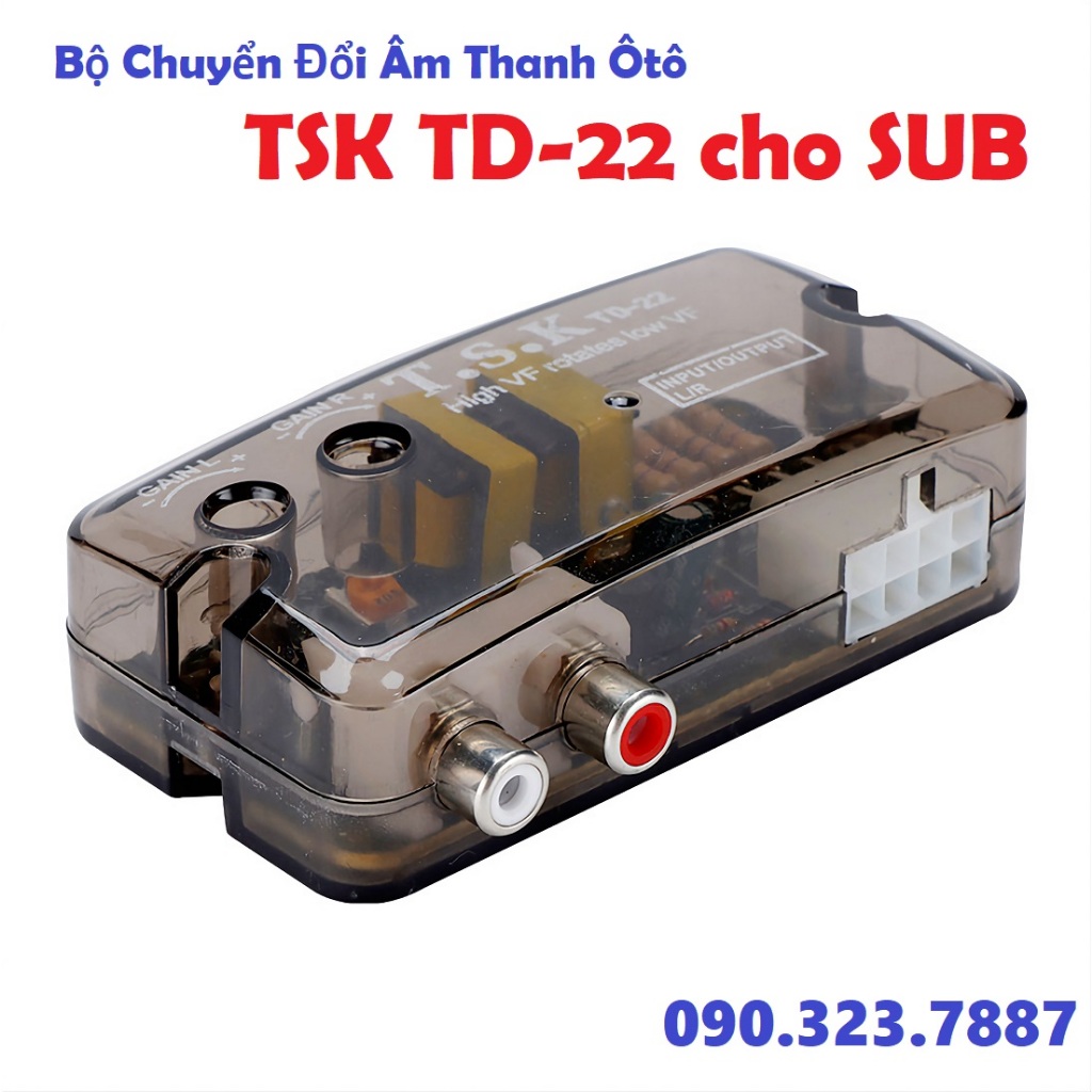 Bộ Chuyển Đổi Âm Thanh Ôtô TSK TD-22 cho SUB: Điều Chỉnh Tần Số Cao Thấp Tiện Lợi | Shopee Việt Nam