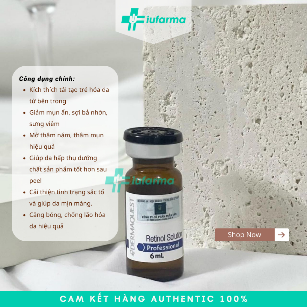 [Công ty] Peel da Dermaquest Retinol Solution 6ml giảm thâm sạm, chống ...