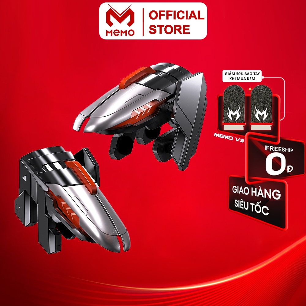 Tay cầm chơi game điện thoại MEMO AK06 gaming nút bắn cơ hỗ trợ chơi game 6 ngón ff pubg ...