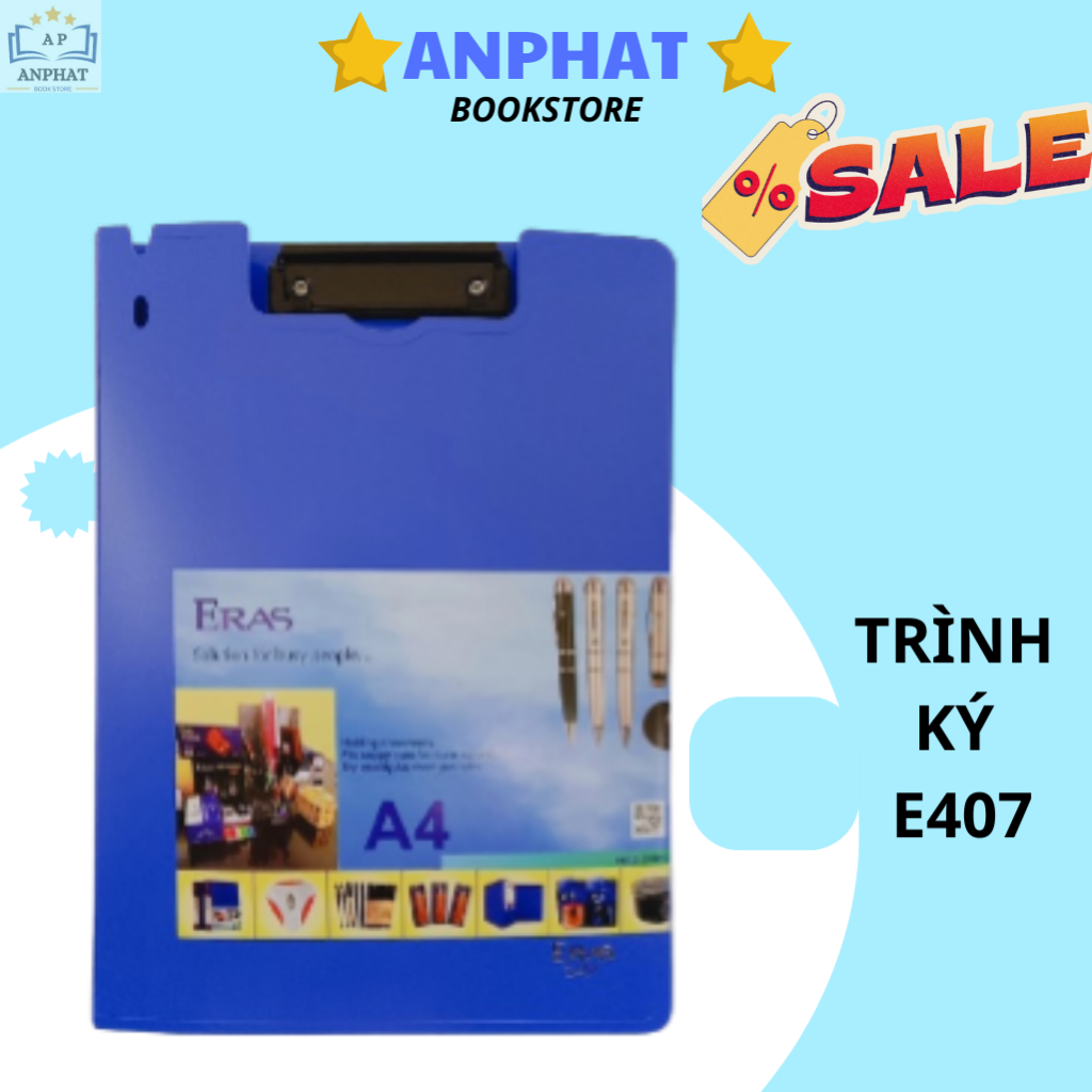 Bìa Trình Ký A4 Nhựa Eras E407 | Shopee Việt Nam