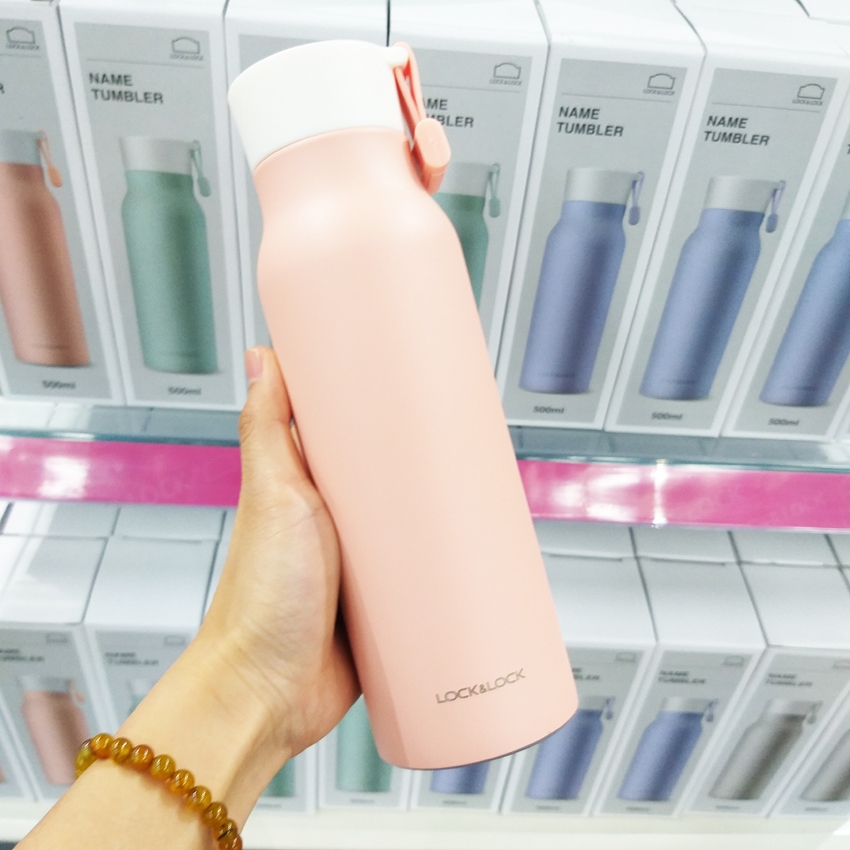 Bình Giữ Nhiệt Lock&Lock Name Tumbler LHC4125 PIK 500ml màu hồng- Chính ...