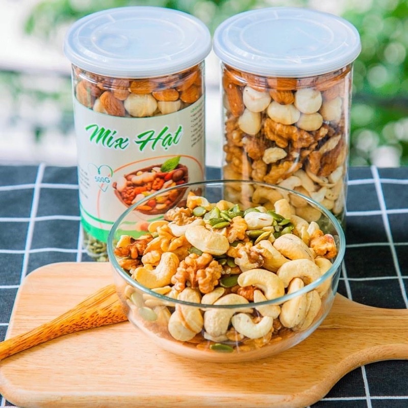 1Kg Mix 5 Loại Hạt Dinh Dưỡng Siêu Bổ Dưỡng (Macca, Điều, Óc Chó, Hạnh ...