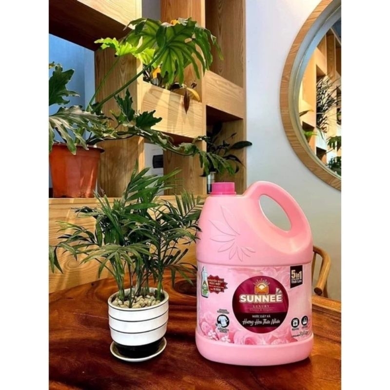 [HÀNG CHÍNH HÃNG] - NƯỚC GIẶT XẢ 5 IN 1 SUNNEE 3.5kg (Nhãn mới Oflower) Hồng Luxury - Hương hoa ...