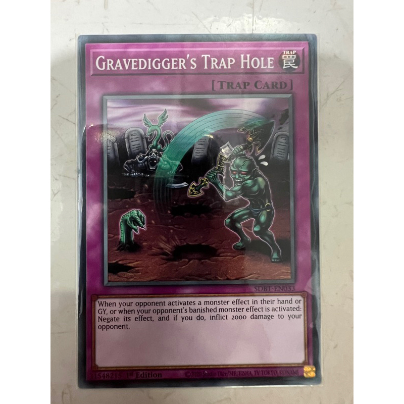Thẻ bài Gravedigger's Trap Hole-SDBT | Shopee Việt Nam