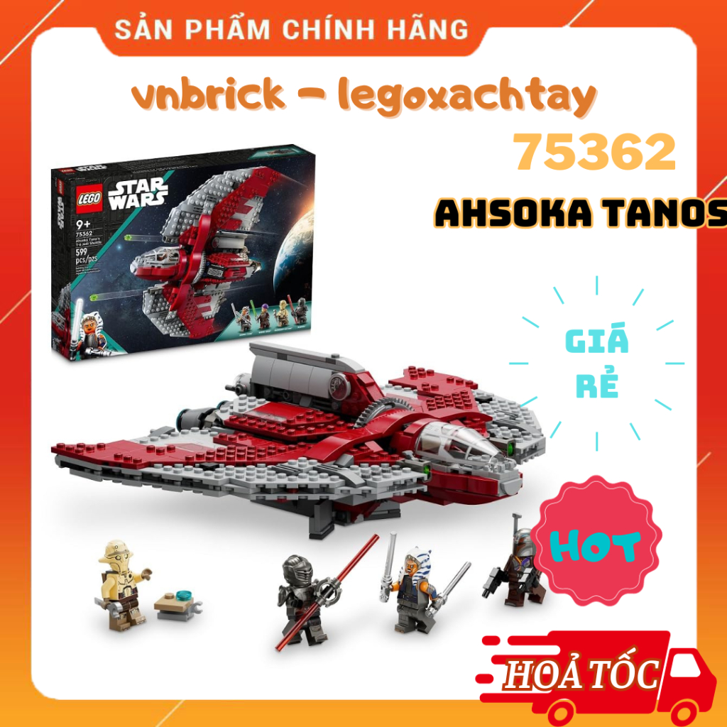 LEGO Star Wars 75362 Tàu Con Thoi T-6 Của Ahsoka Tano | Shopee Việt Nam