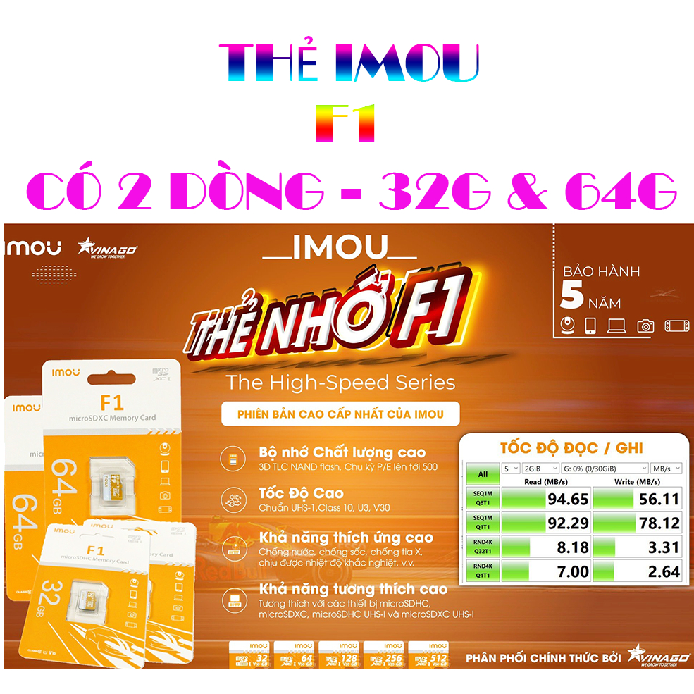 THẺ IMOU F1 32G và 64G CHÍNH HÃNG | Shopee Việt Nam