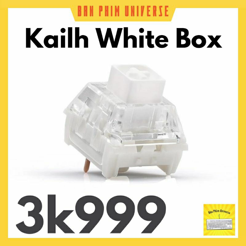 Switch kailh white box - switch clicky 55g 3 pin công tắc bàn phím ...