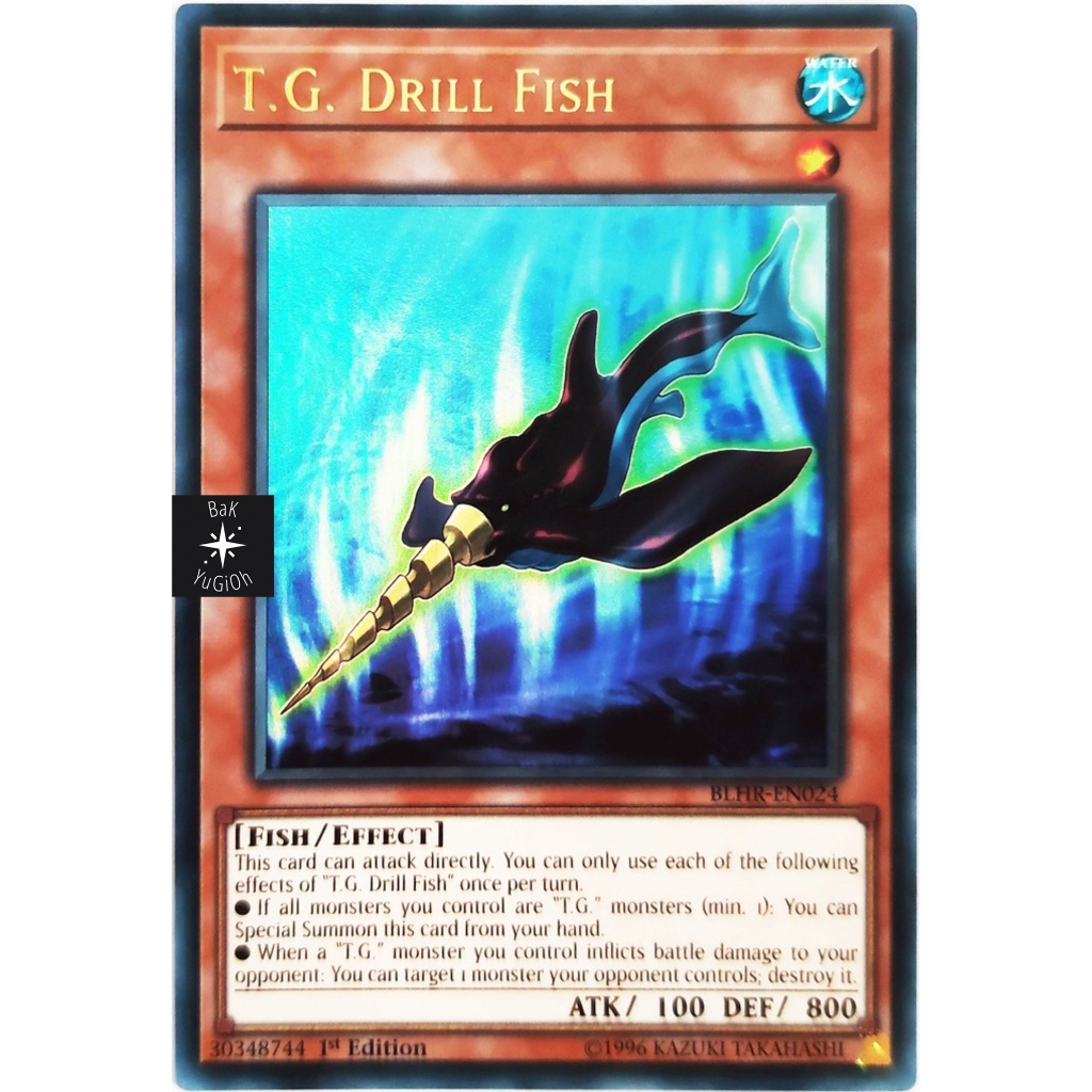 [BaK Yu-Gi-Oh!] [Thẻ Bài Chính Hãng] T.G. Drill Fish |EN| Ultra Rare ...
