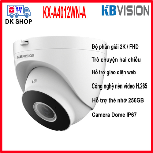 Camera IP Wifi Kbvision KX-A4012WN-A 4MP 2K | KX-A2012WN-A 2MP FHD ...