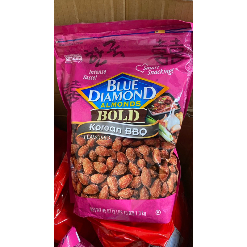 Hạnh nhân vị BBQ Hàn Quốc của Mỹ - Blue Diamond Almonds Bold Korean BBQ ...