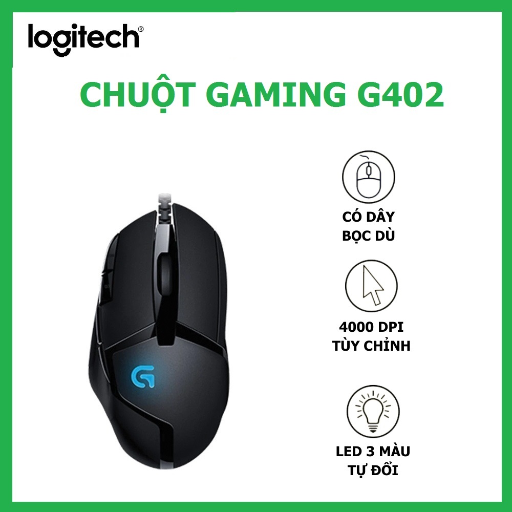 Chuột Gaming Có Dây LED RGB Chuột Máy Tính Chơi Game Logitech G402 OEM ...