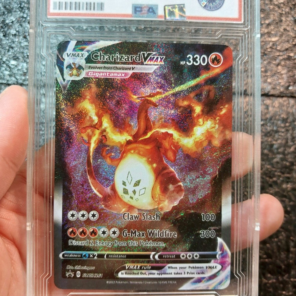[LIM SSR Vmax]Thẻ Charizard SWSH BSP VMAX Ultra Premium Collection 261 Pokemon TCG khủng long ...