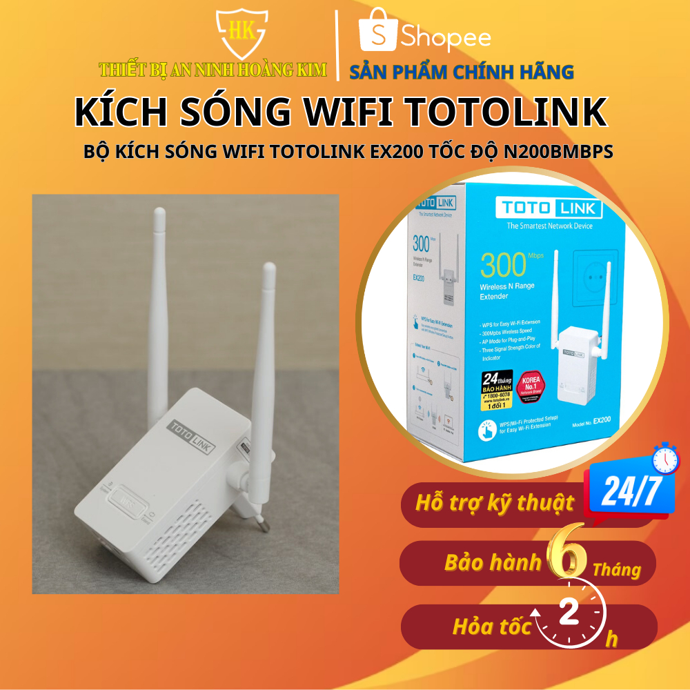 Kích sóng wifi TOTOLINK EX200 tốc độ N200BMbps | Shopee Việt Nam