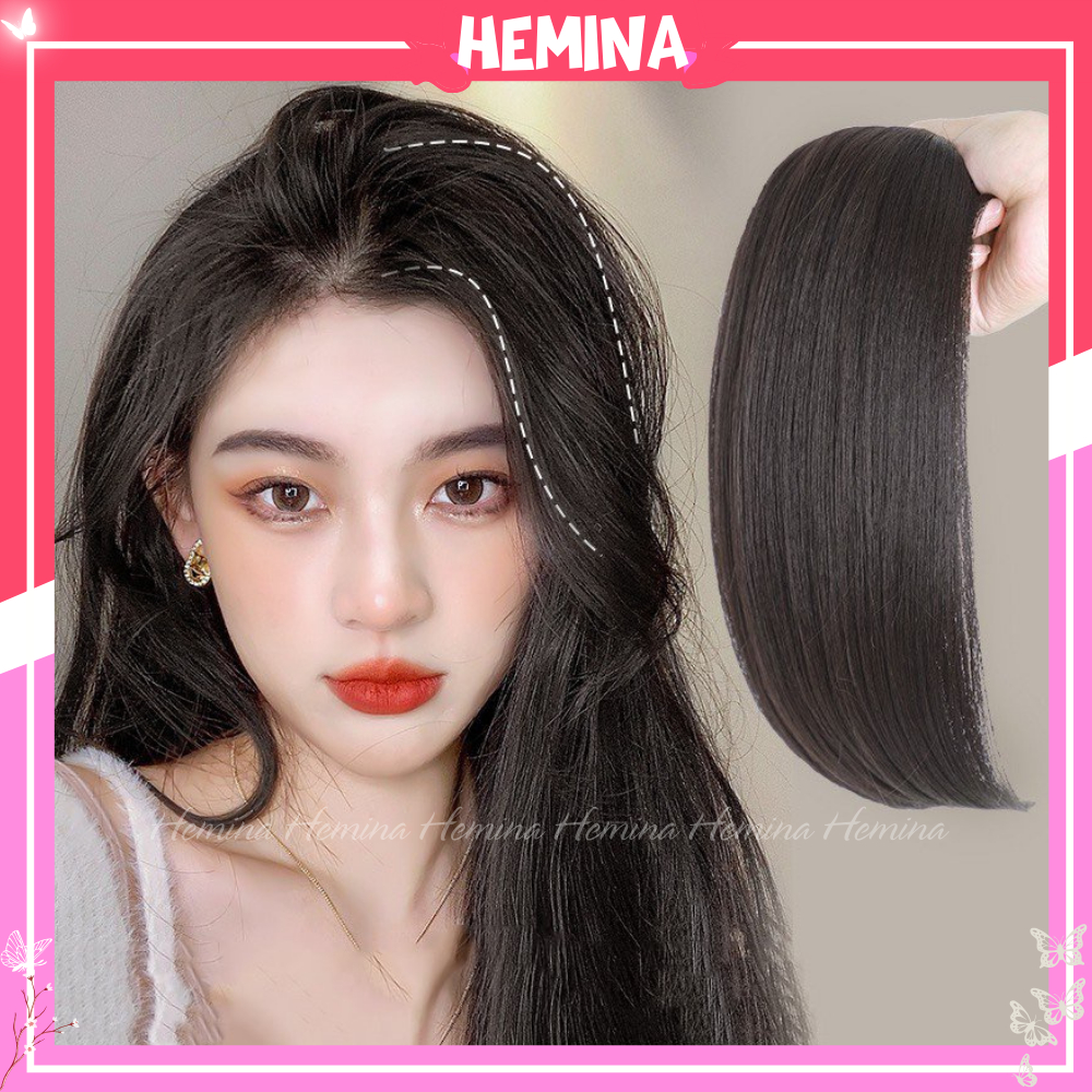 Tóc giả nữ Hemina kẹp tóc giả cao cấp tăng độ phồng cho tóc 20cm CM08 | Shopee Việt Nam