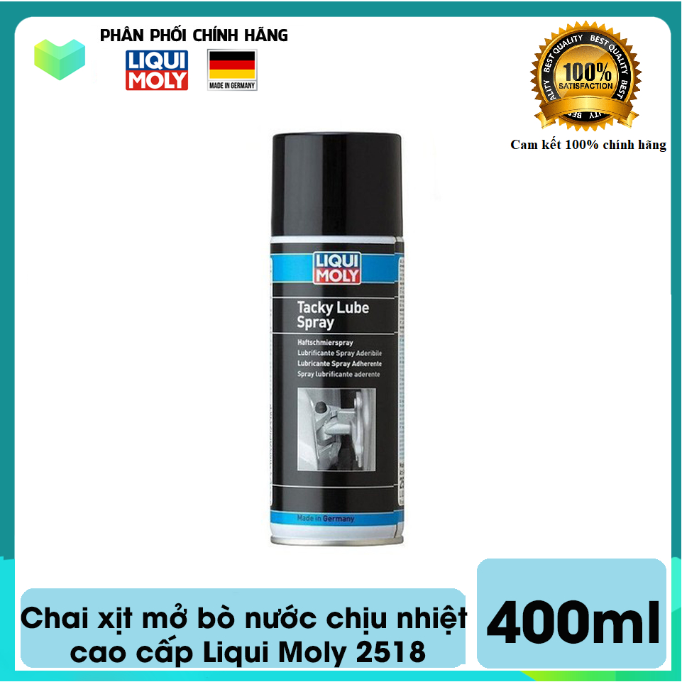 Chai xịt mỡ bò nước cho chốt cửa , bản lề Liqui Moly 2518 Tacky Lube ...