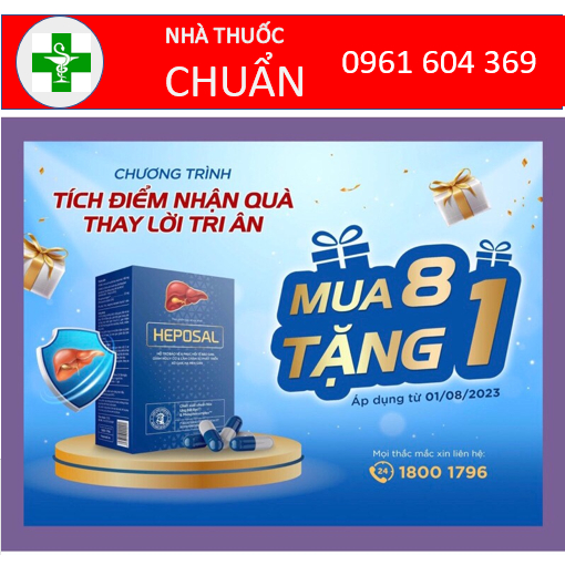 HEPOSAL - Thanh nhiệt, giải độc gan, tăng cường chức năng gan, phục hồi ...