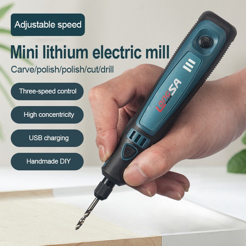 Máy khoan chạy pin cầm tay mini máy khoan mài cắt khắc mni chạy pin sạc ...