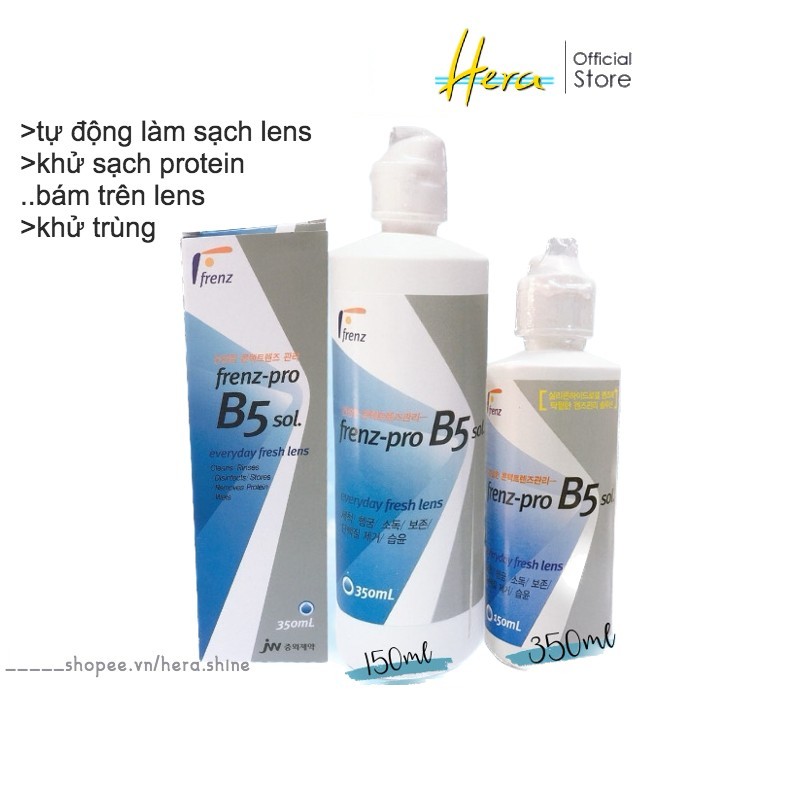 Nước Ngâm Lens Frenz Pro B5 Hàn Quốc 150ml 350ml | Shopee Việt Nam