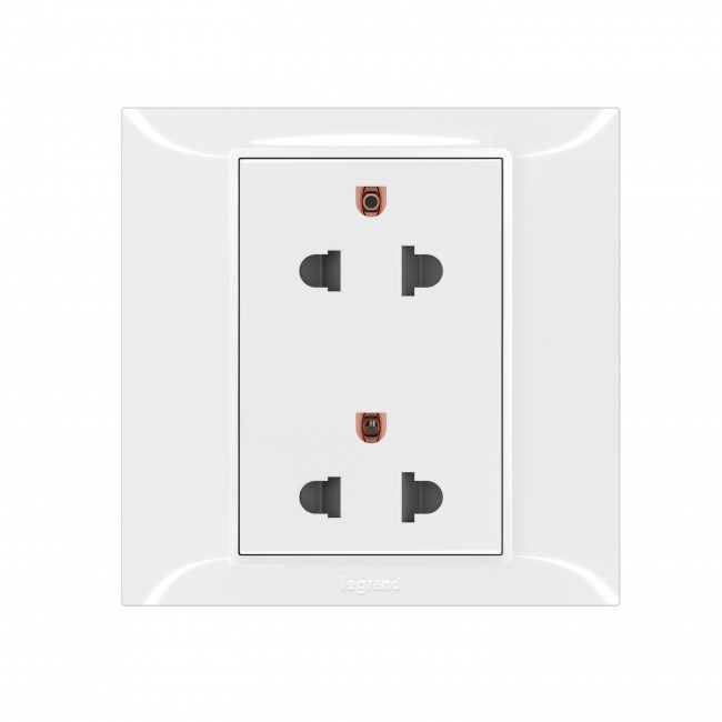 Ổ cắm đôi ba chấu Legrand Belanko S Legrand 617664 | Shopee Việt Nam