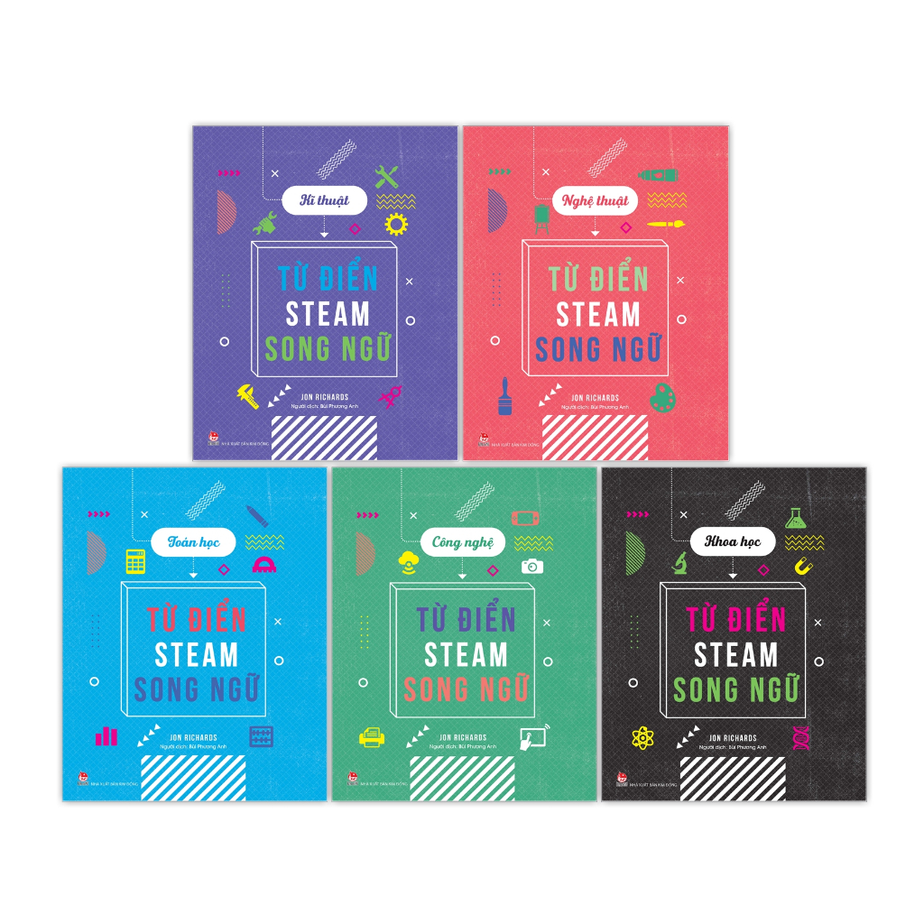 Sách - Từ Điển STEAM Song Ngữ ( Bộ 5 Cuốn ) | Shopee Việt Nam