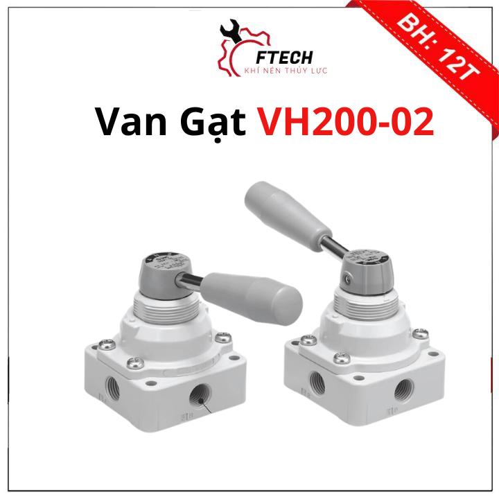 Van gạt tay (SMC) VH200-02,Van gạt điều khiển xy lanh khí | Shopee Việt Nam