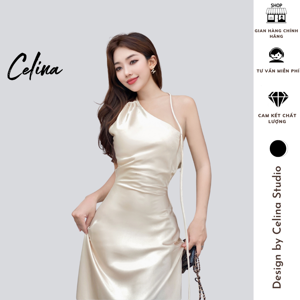 Đầm Lụa-Philip Dress- CELINA STUDIO-023 | Shopee Việt Nam