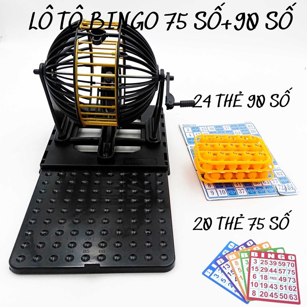 Bộ Vé Lô tô 60 SỐ- Thẻ BINGO 75 SỐ- Vé Dò Loto ( Lô tô) Cho Tết Thêm ...