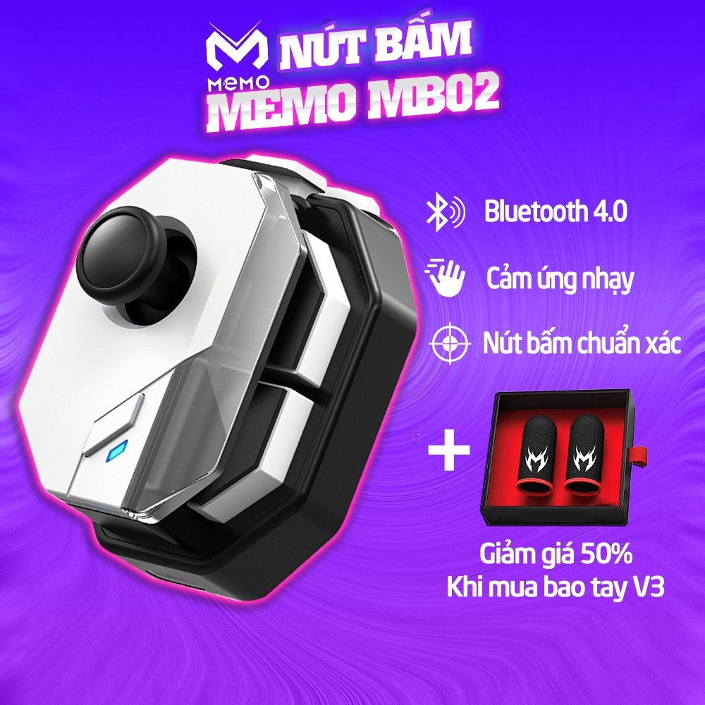 Tay cầm chơi game điện thoại MEMO MB02 joystick giúp ghìm tâm auto tap macro combo liên quân ...