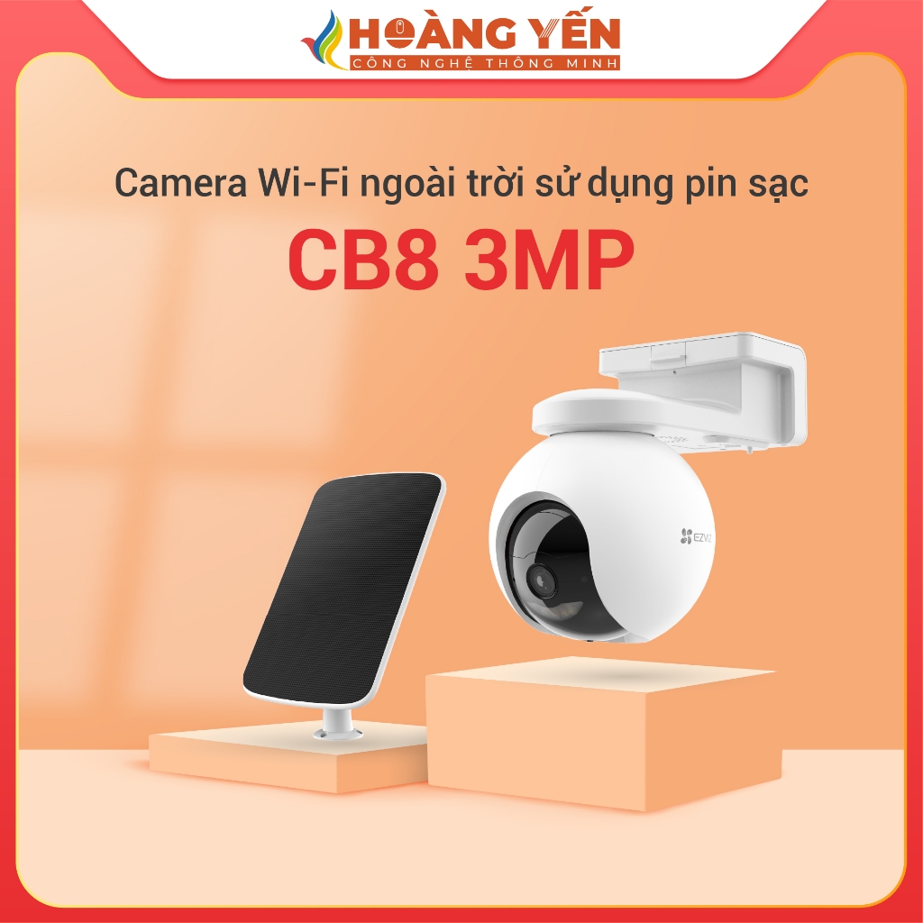 Camera Wifi Quay Quét Ngoài Trời Có Màu Ban Đêm CB8 2K (3MP)- Dùng Pin ...