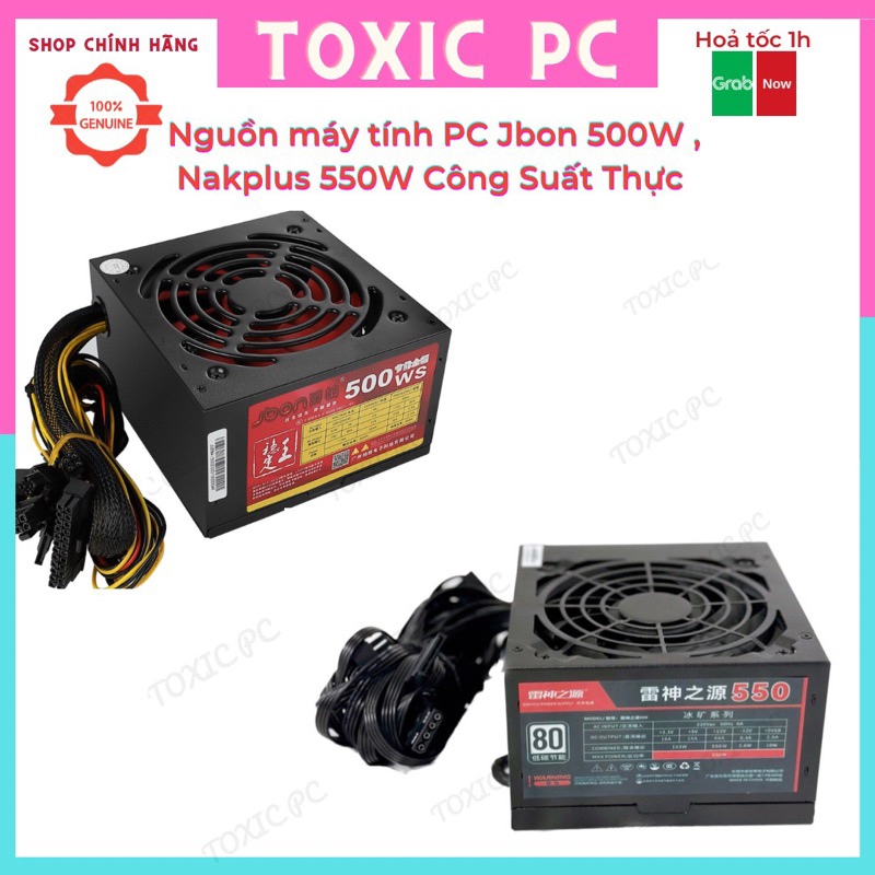 Nguồn máy tính PC Jbon 500W , Nakplus 550W Công Suất Thực 8Pin VGA ...