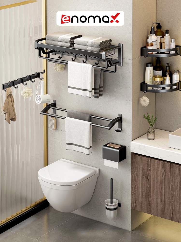 Kệ nhà tắm Enomax để đồ phòng tắm đa năng tiện lợi treo tường, đựng mỹ ...