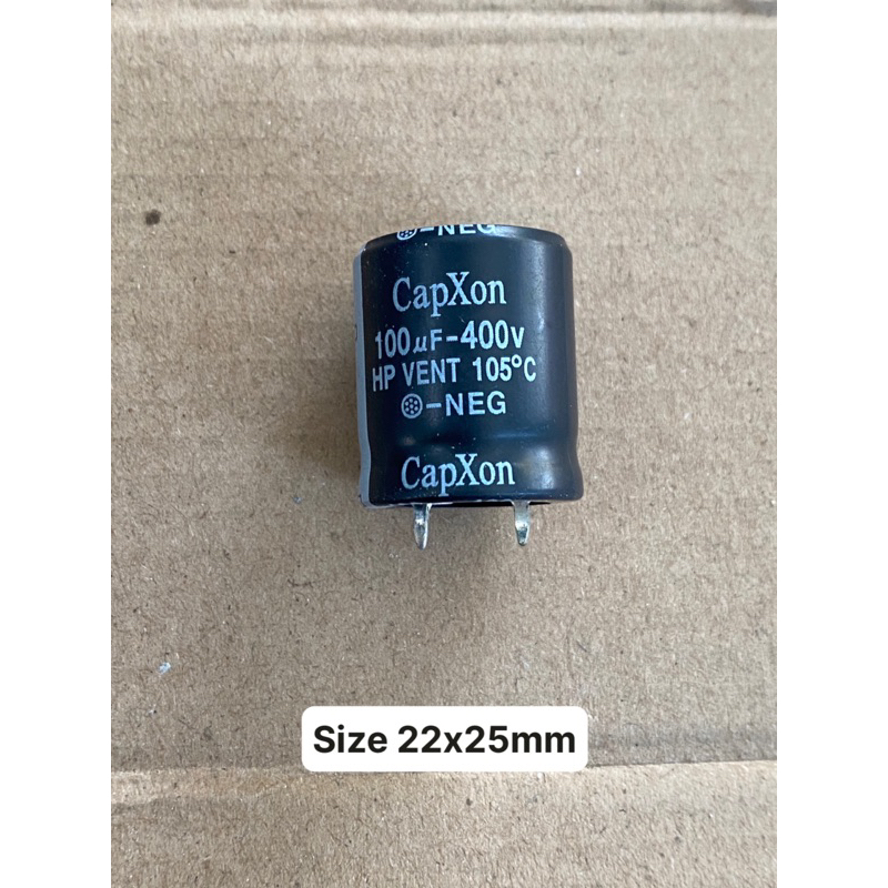 Tụ hoá 100uf 400V Capxon chân cứng loại tốt mới chính hãng | Shopee Việt Nam