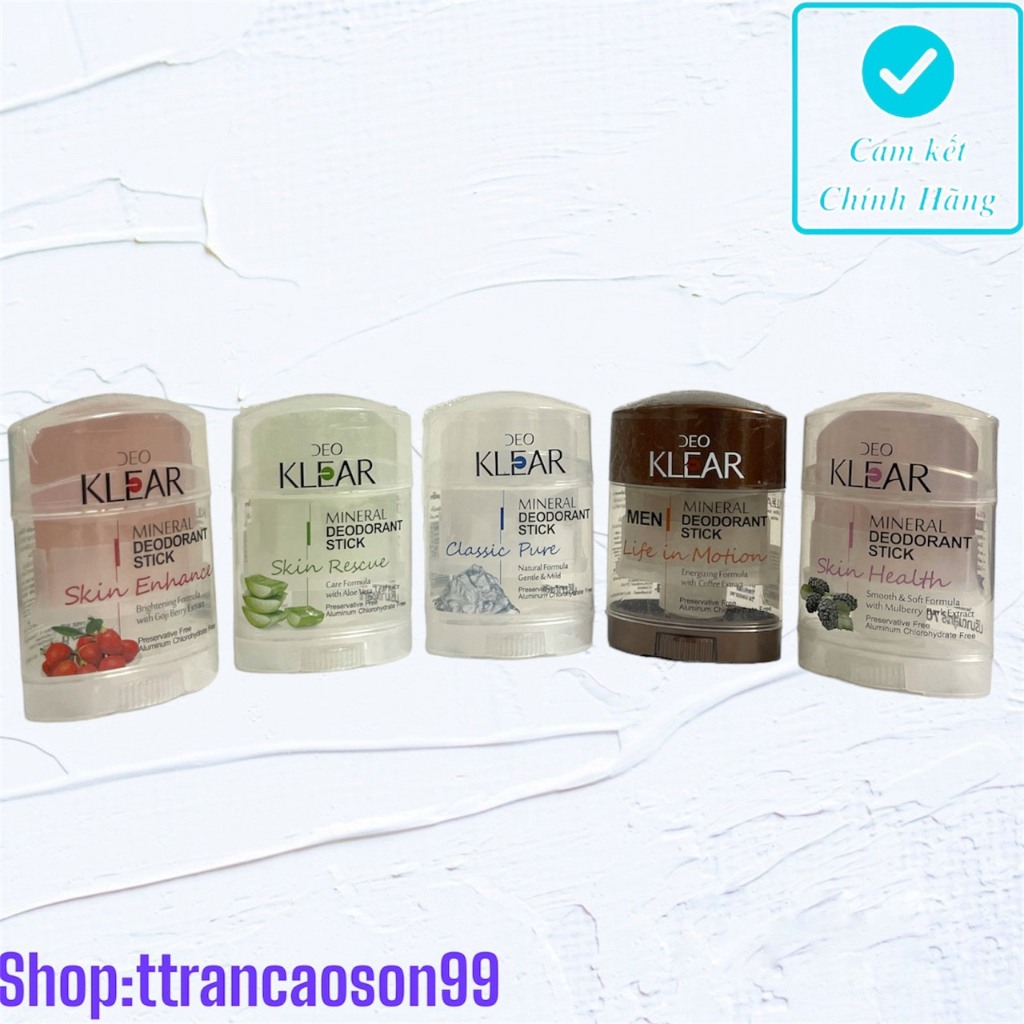 Lăn nách khử mùi đá khoáng Deo KLEAR Thái Lan | Shopee Việt Nam