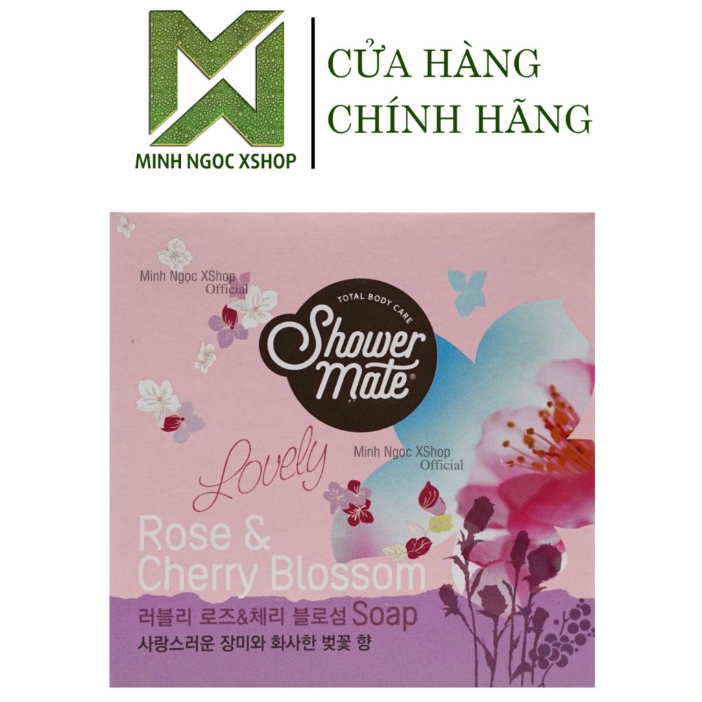 Xà bông tắm dưỡng da tinh chất hoa đào và hồng tươi Shower Mate 100G Hàn Quốc | Shopee Việt Nam