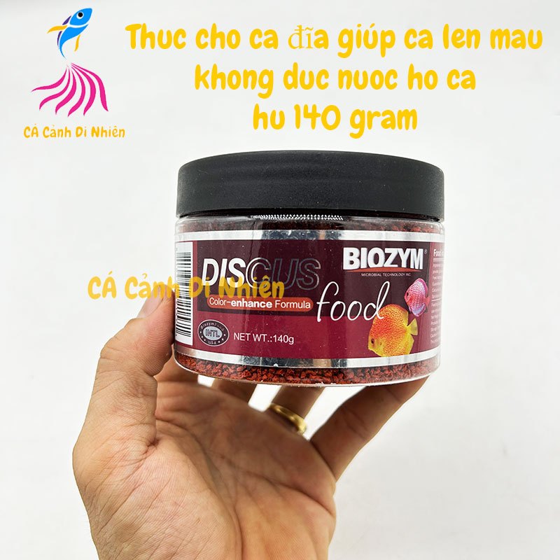 Thức ăn cá ĐĨA Biozym Discus 140g giúp cá dĩa lên màu không đục nước ...