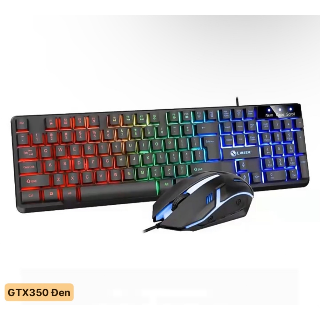 [TẶNG LÓT CHUỘT] Combo Bàn phím và Chuột giả cơ chuyên game LIMEIDE GTX ...