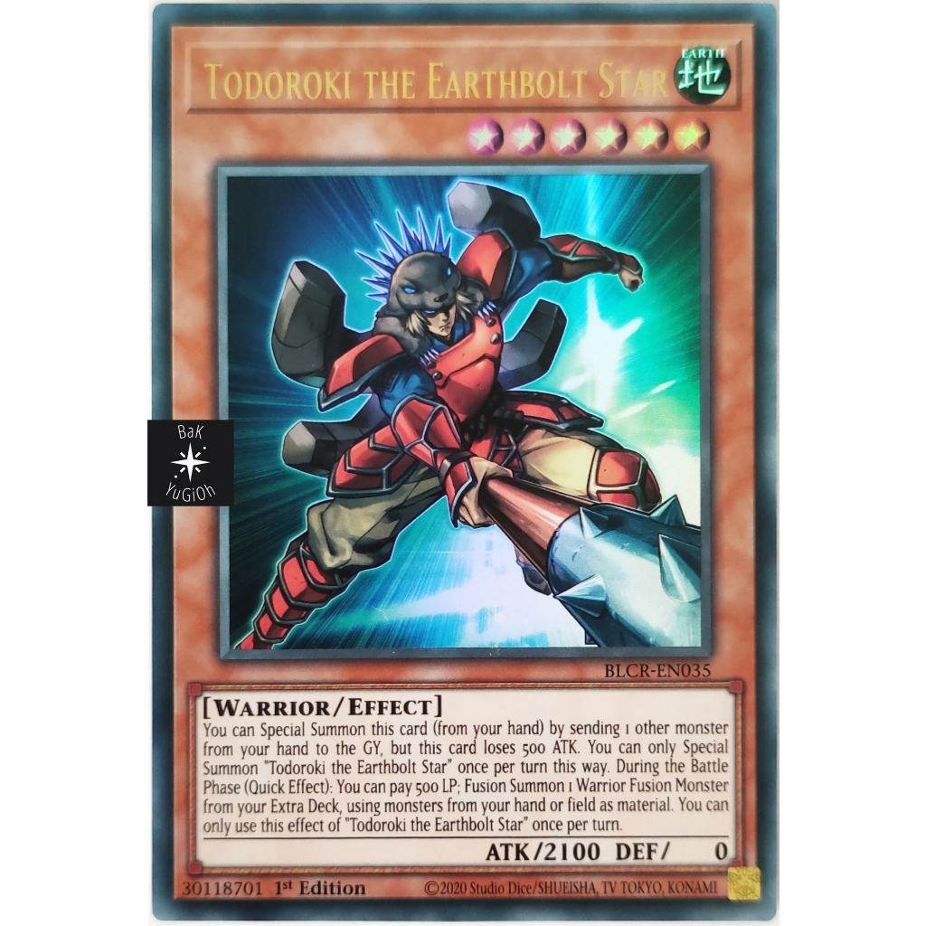 [BaK Yu-Gi-Oh!] Todoroki the Earthbolt Star |EN| Ultra Rare [Chính Hãng ...
