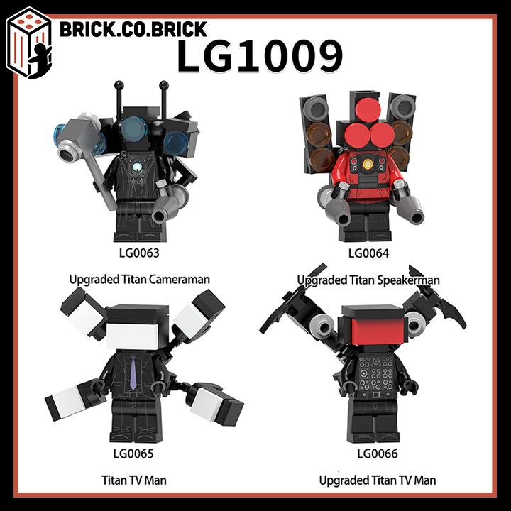 Skibidi Toilet Đồ chơi Lắp ráp Nhân vật Toilet Man Series Super Titan ...