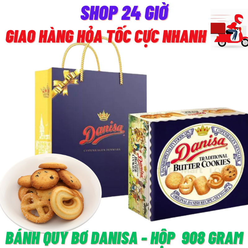 Bánh DANISA Hộp 908g kèm túi xách | Shopee Việt Nam
