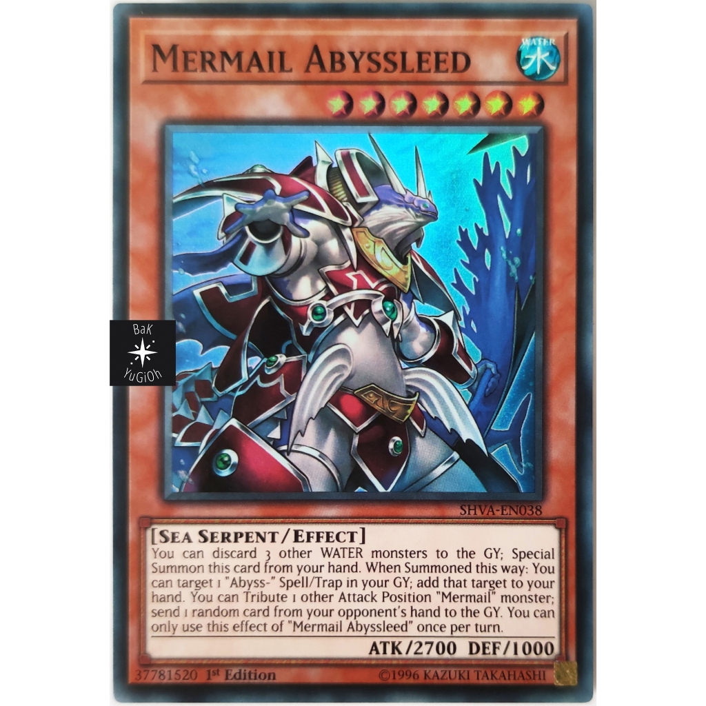 [BaK Yugioh] Mermail Abyssleed |EN| Super Rare [Chính Hãng] | Shopee ...