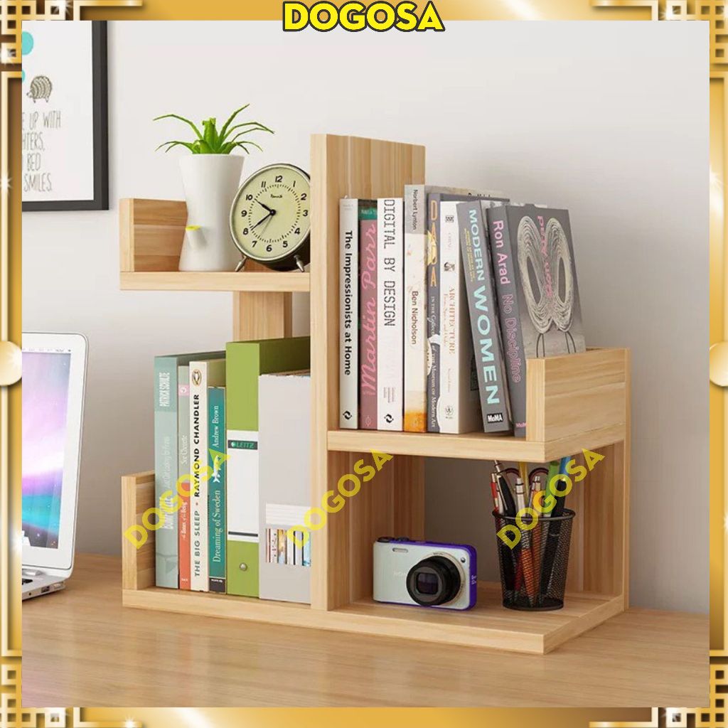 Kệ sách mini xương rồng, kệ sách để bàn đa năng, kích thước 40cm x 17cm ...