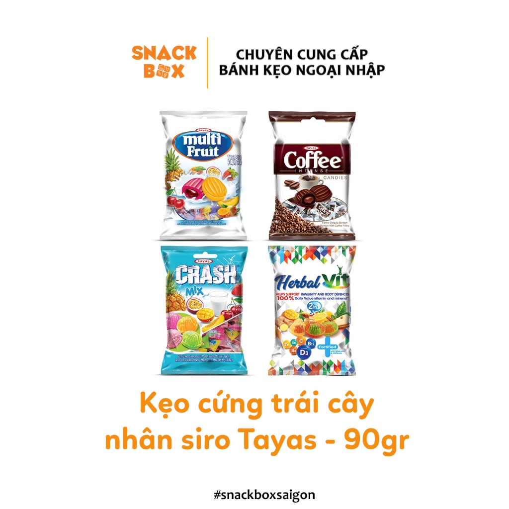 SALE XẢ KHO (6 Loại) Kẹo Trái Cây Hỗn Hợp Nhân Siro Tayas Multi Fruit ...