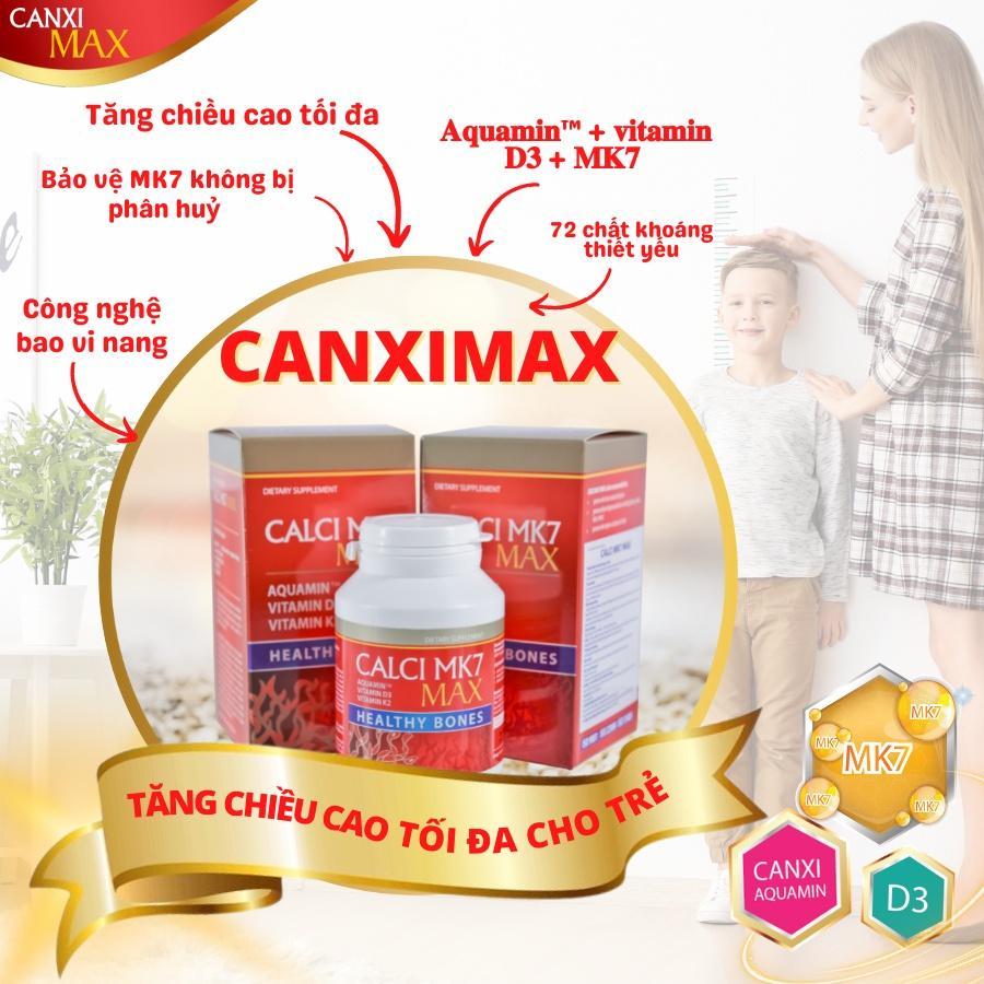 Calci MK7 Max - Bổ sung calxi tảo đỏ tự nhiên, vitamin D3, MK7 hộp 60 vi | Shopee Việt Nam