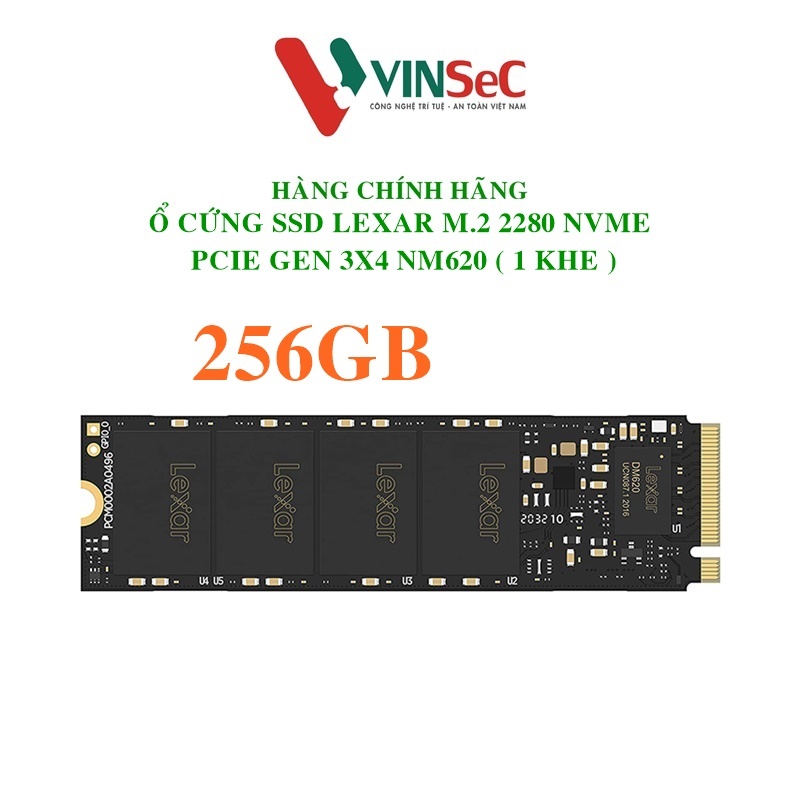 Ổ CỨNG SSD LEXAR NVME / PCIE GEN3X4 NM620 ( 1 KHE ) 256GB - HÀNG CHÍNH ...